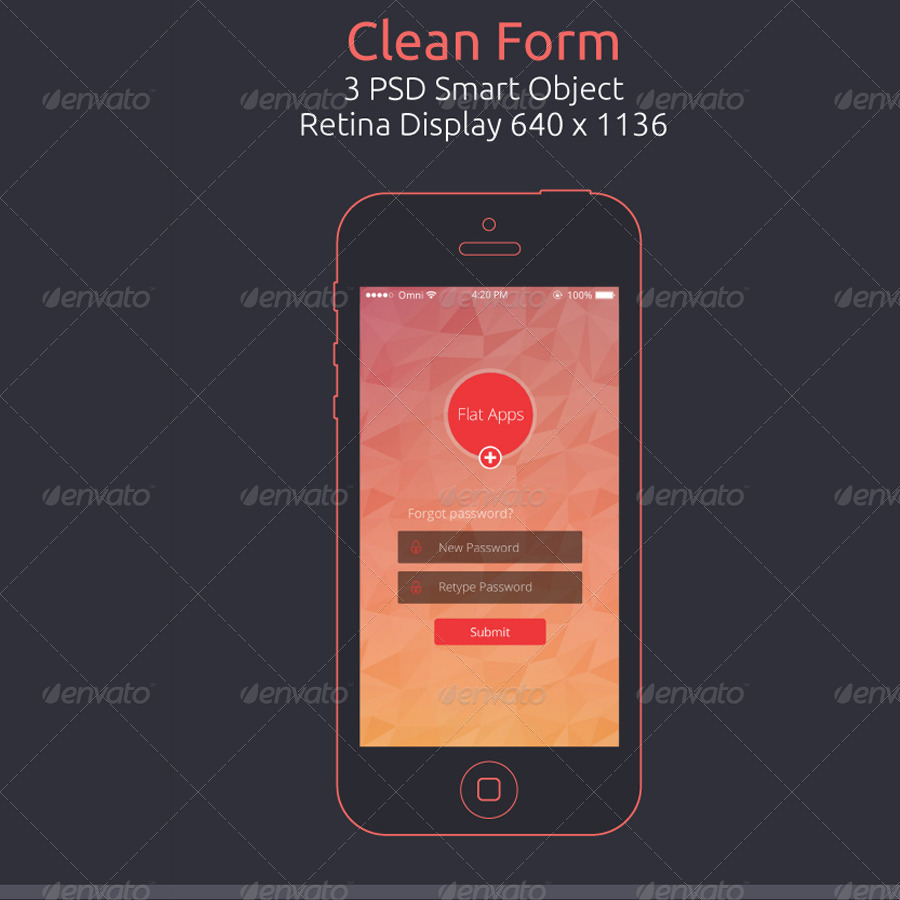Clean Login form, Web Elements | GraphicRiver